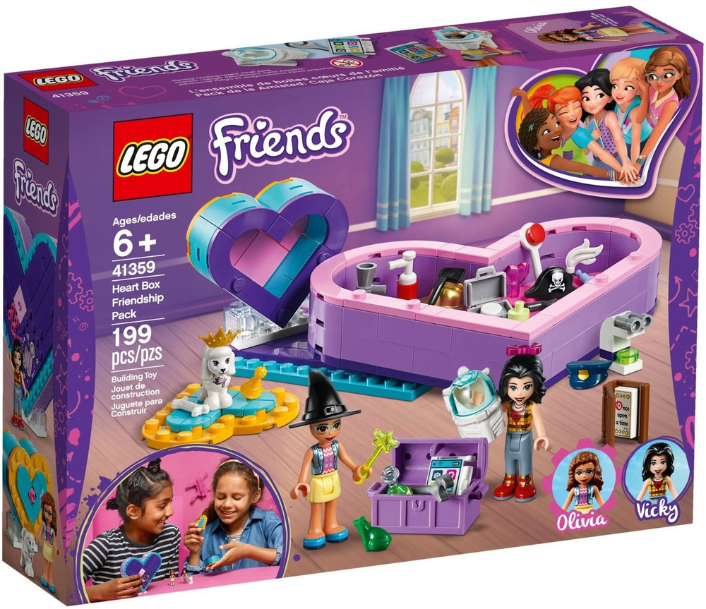 Klocki LEGO Friends Pudełko w kształcie serca Zestaw przyjaźni 41359 ...